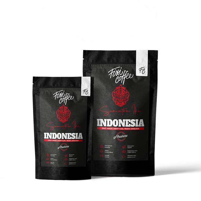 Fixi Coffee Indonesie Sumatra – výběrová káva, 100% arabica